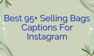 Best 95+ Selling Bags Captions For Instagram